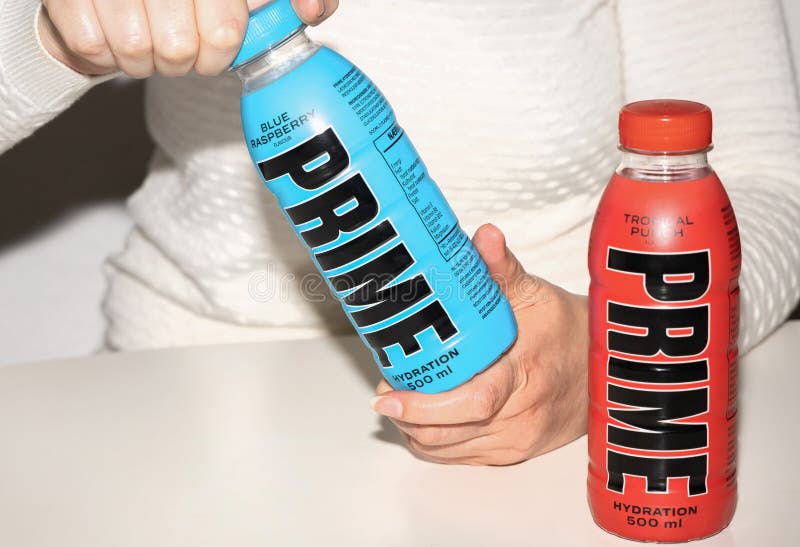 Two Bottles of the Popular Drink Prime Editorial Photography - Image of ...