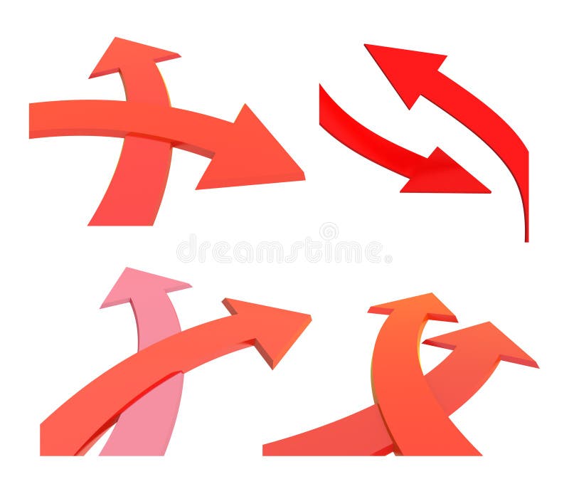 Two Arrows Different Directions Stock Illustrations – 231 Two Arrows ...
