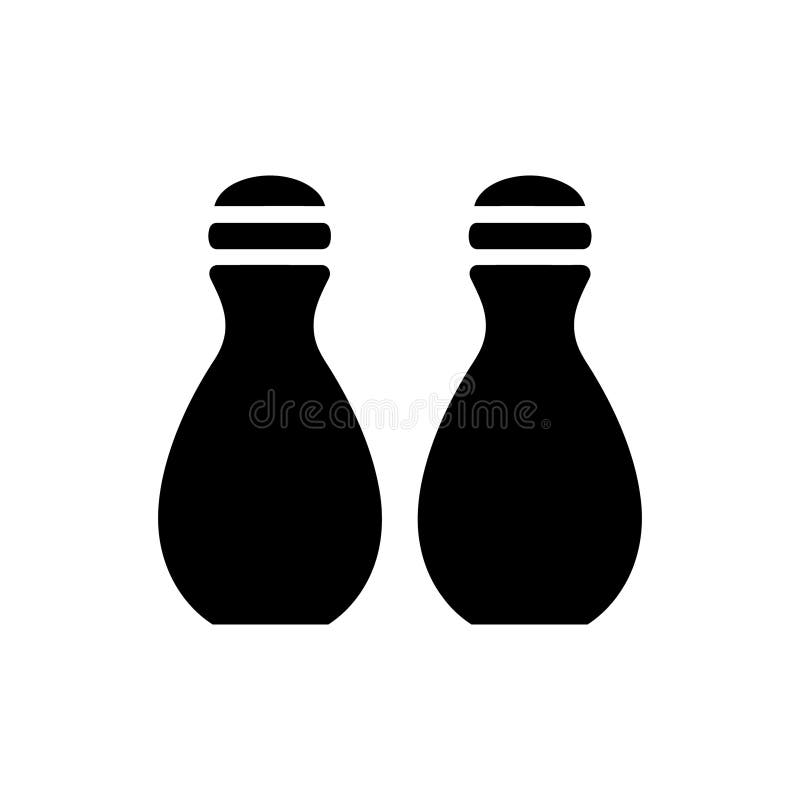 Two bowling pins Icon stock vector. Illustration of target - 296707239
