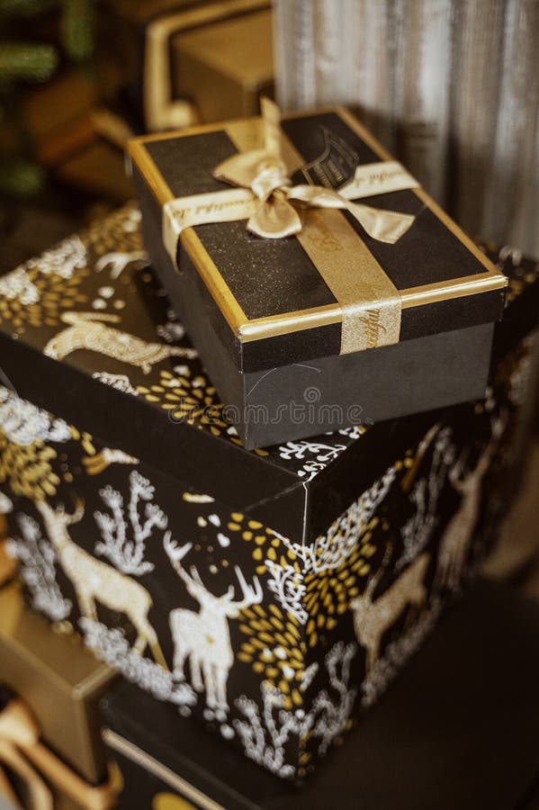 Two Boxes. Rectangular Stands on a Round One Stock Image - Image of ...