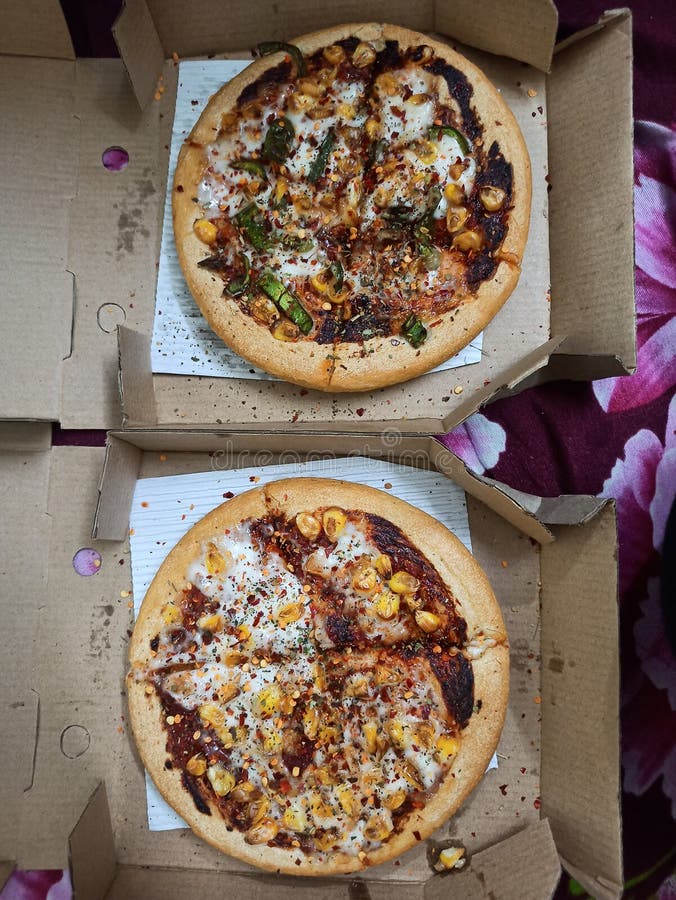 Two Boxes of Tasty Pizza stock image. Image of tasty - 262323673