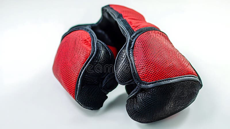 Two Boxing Gloves with Mesh on the Inside Stock Photo - Image of ...
