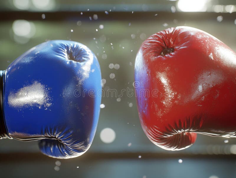 Two boxing gloves stock image. Image of martial, sports - 374822419