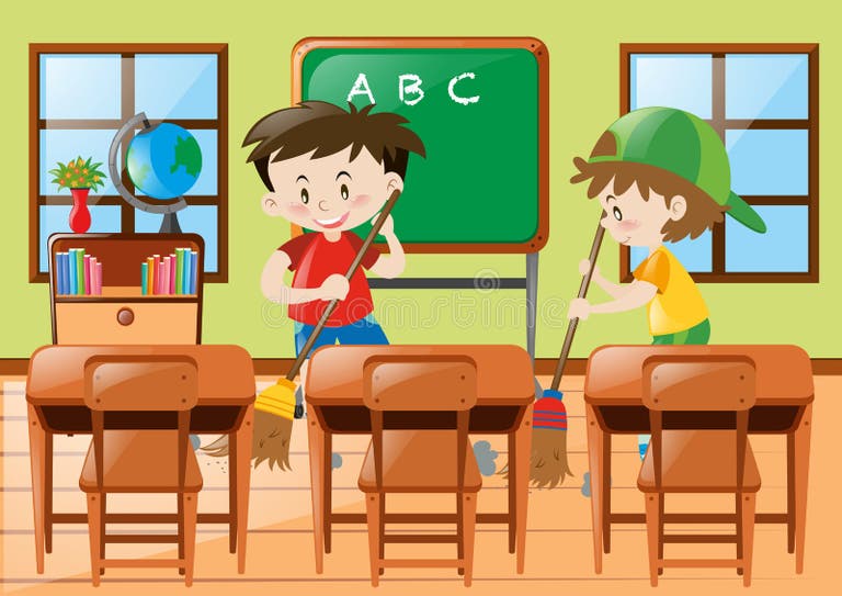 Classroom Cleaning Stock Illustrations – 511 Classroom Cleaning Stock ...