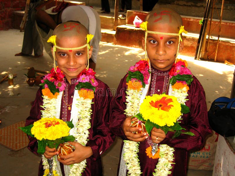 Two Boys at Indian Ceremony Stock Photo - Image of ceremony, boys: 2411992