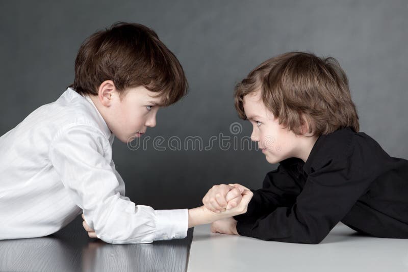 114 Two Boys Look Each Other Stock Photos - Free & Royalty-Free Stock ...