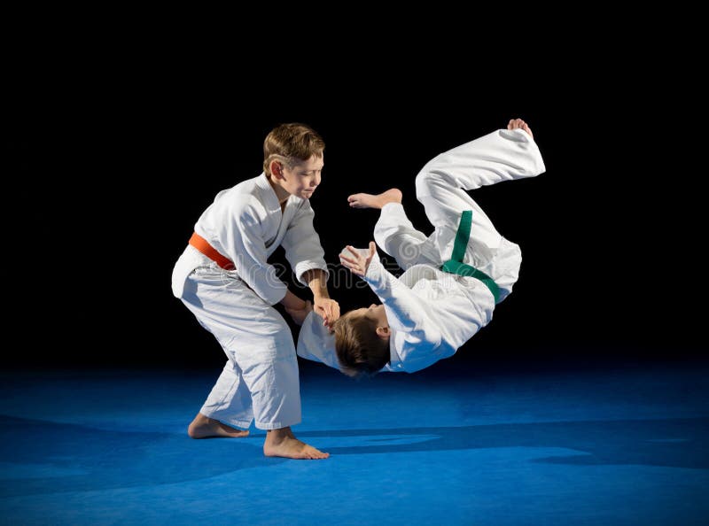 Children Martial Arts Fighters Stock Photo - Image of fitness, action ...