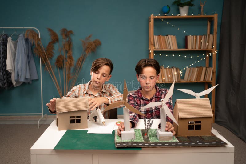 Two Boys Students Create a Wind Energy Project and a House of the ...