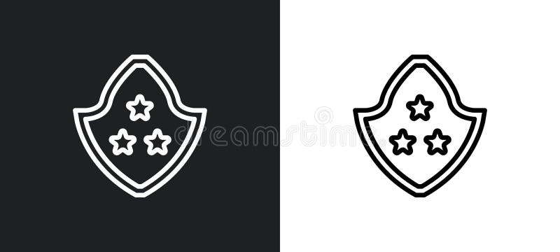 Two Branches of Frame Outline Icon in White and Black Colors. Two ...