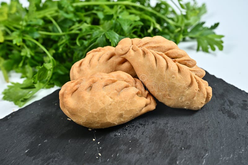 Bread Buns Placed on a Bed of Fresh Greens Stock Photo - Image of ...