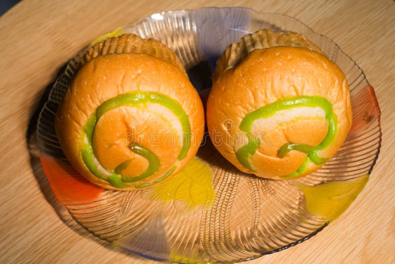 Two bread design in plate stock image. Image of agriculture - 33274719