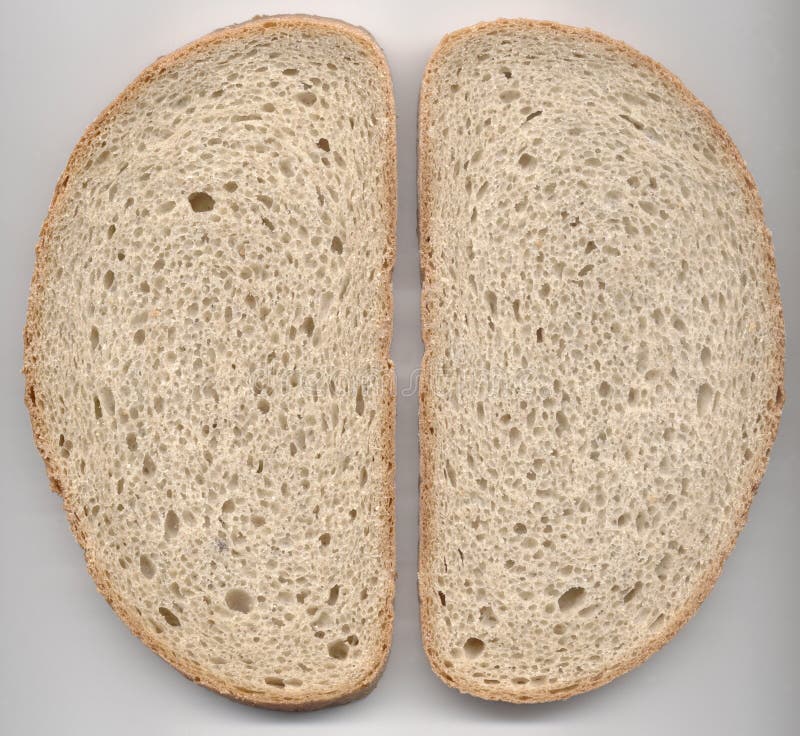 Two bread slices texture stock image. Image of loaf, crust - 50960075