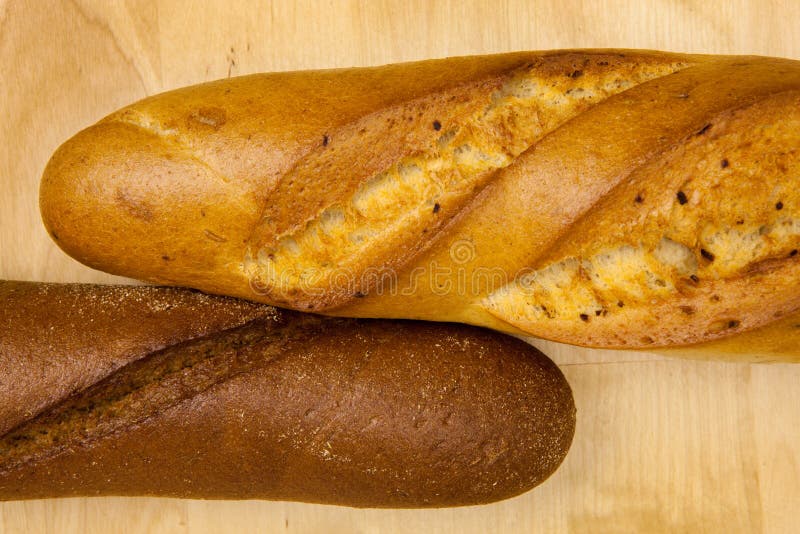 Two Breads stock photo. Image of organic, cutting, cereal - 50205918