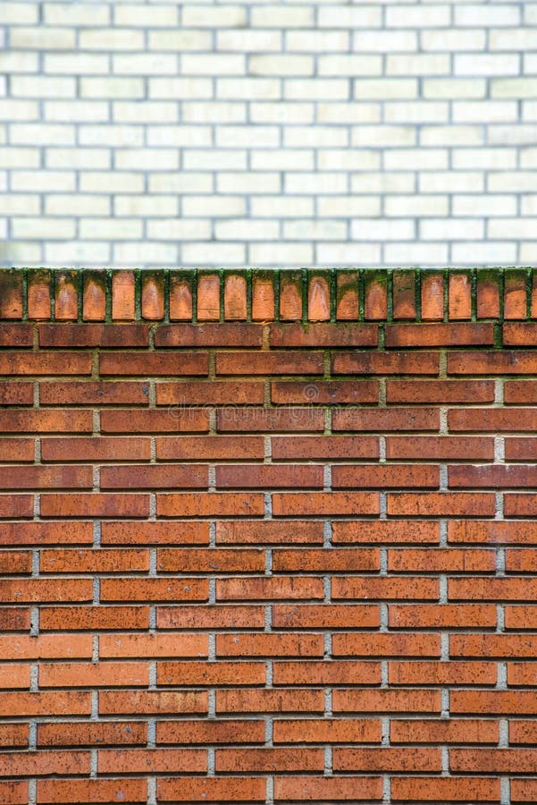 Two brick walls stock image. Image of material, construction - 181495835