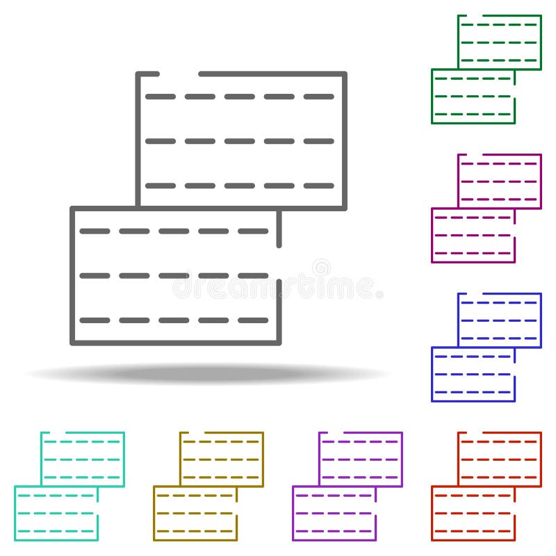 Two Bricks Icon. Elements of Construction in Multi Color Style Icons ...