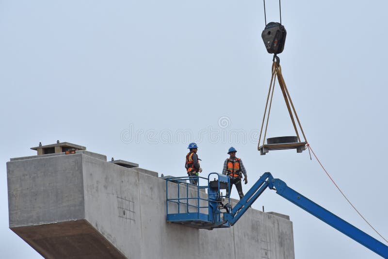 Bridge Construction Worker stock image. Image of architectural - 8861663
