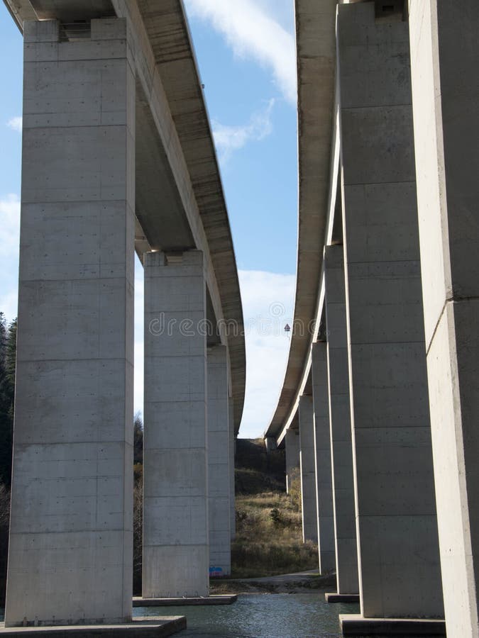 Two bridges stock photo. Image of structure, wooden, foot - 71279030