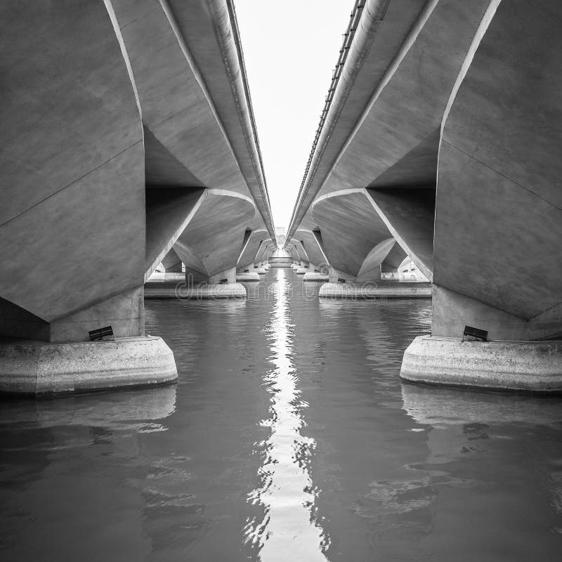 Two bridges and light stock image. Image of white, bridge - 40892013