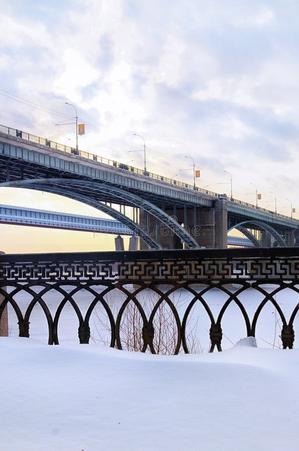 Two bridges stock photo. Image of contrasts, bank, twain - 81816130