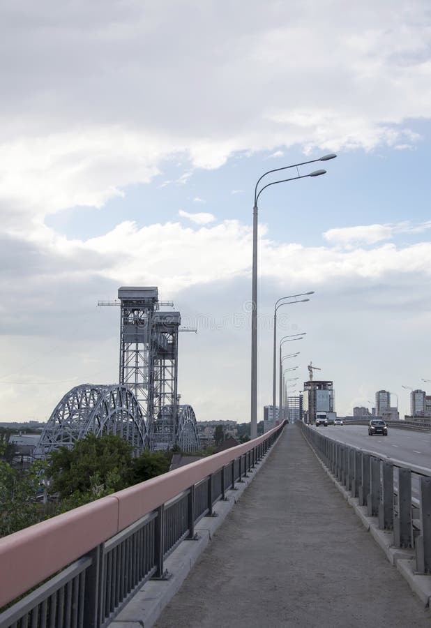 Two Bridges on the River Don Stock Image - Image of landmarks ...