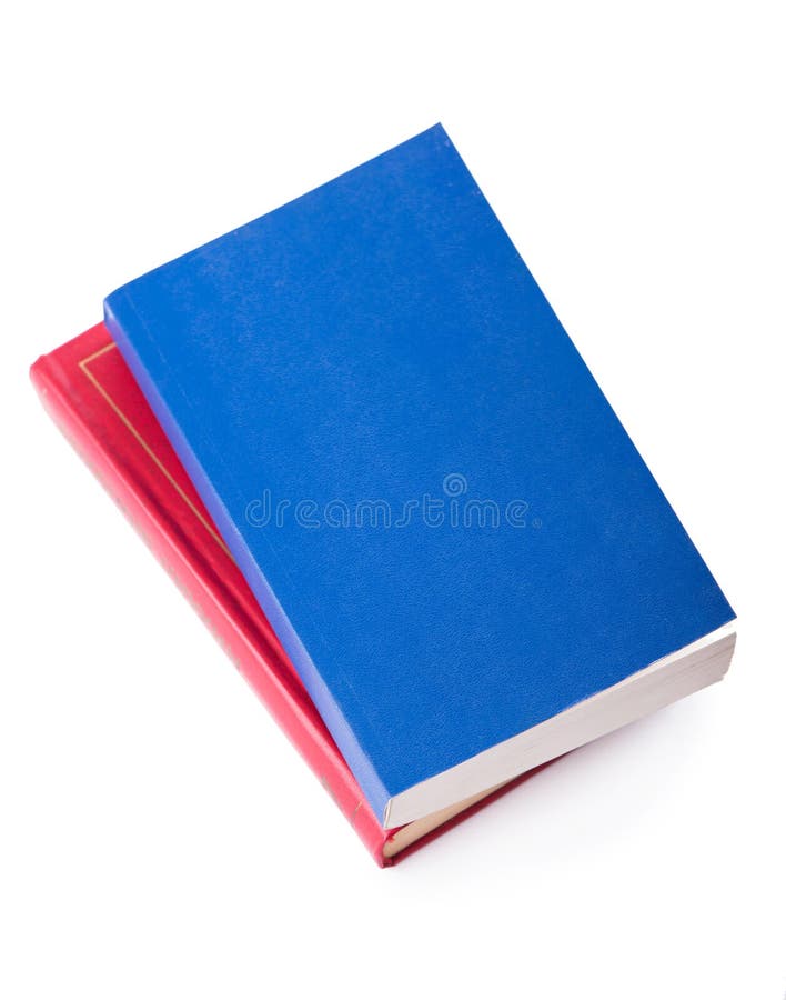 Two Bright Books on a White Background Stock Photo - Image of book ...