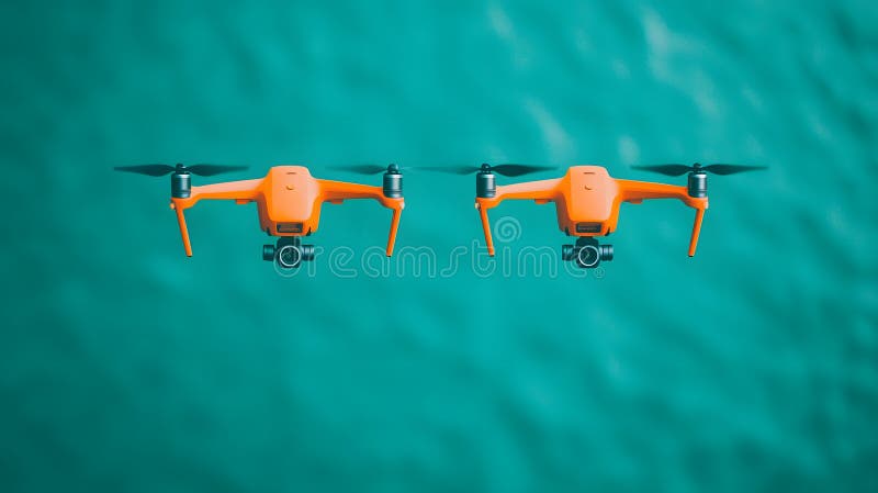 Innovative Drones in Perfect Synchronization Above a Serene Aqua ...