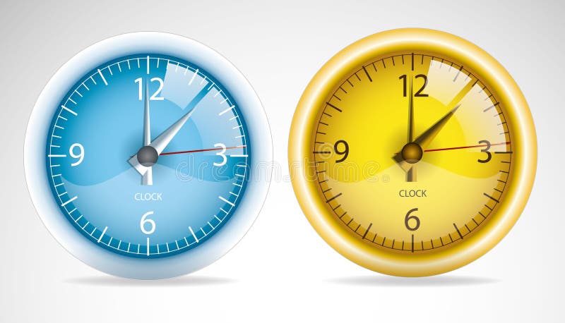 Yellow Analog Clock Stock Illustrations – 2,369 Yellow Analog Clock ...