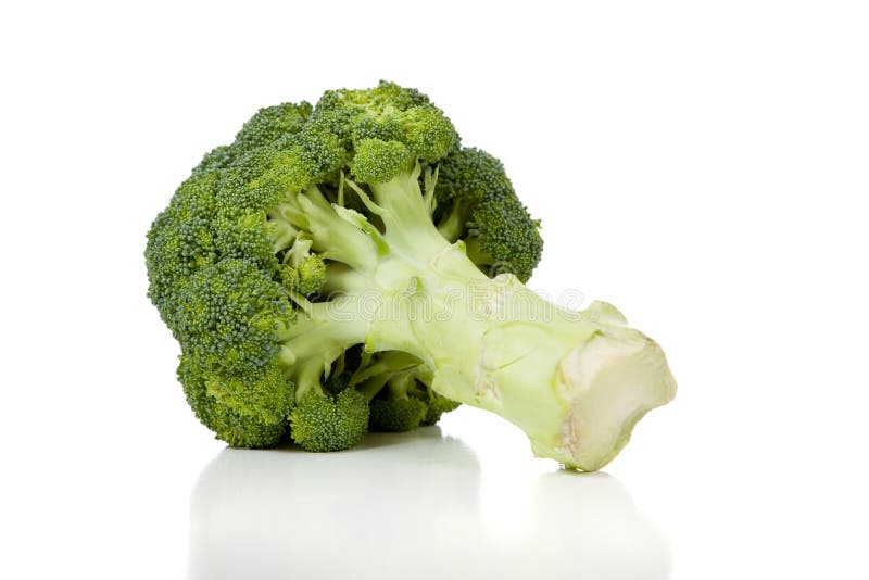 Broccoli Florets on a Chopping Board Stock Photo - Image of board ...