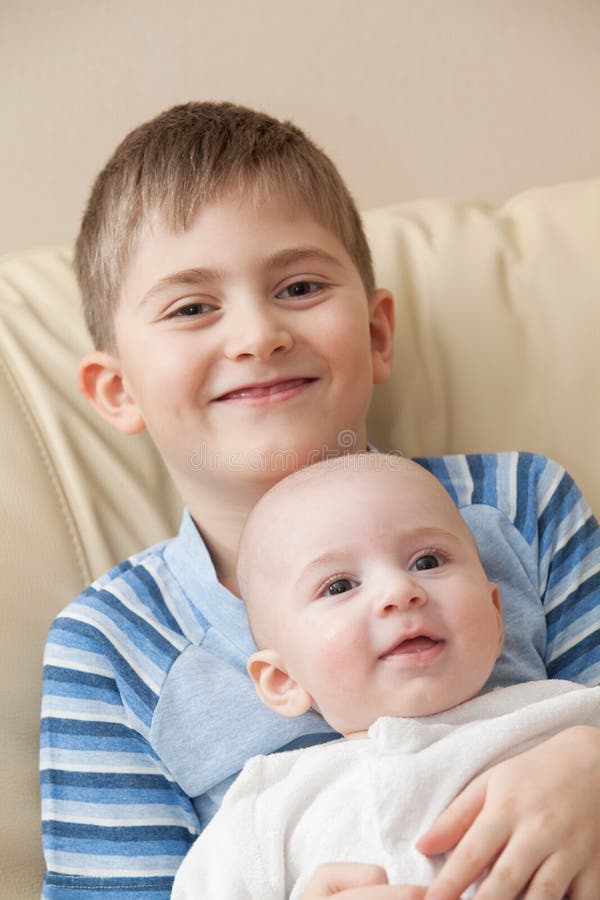 Two brothers. stock image. Image of child, kids, gladness - 27325657