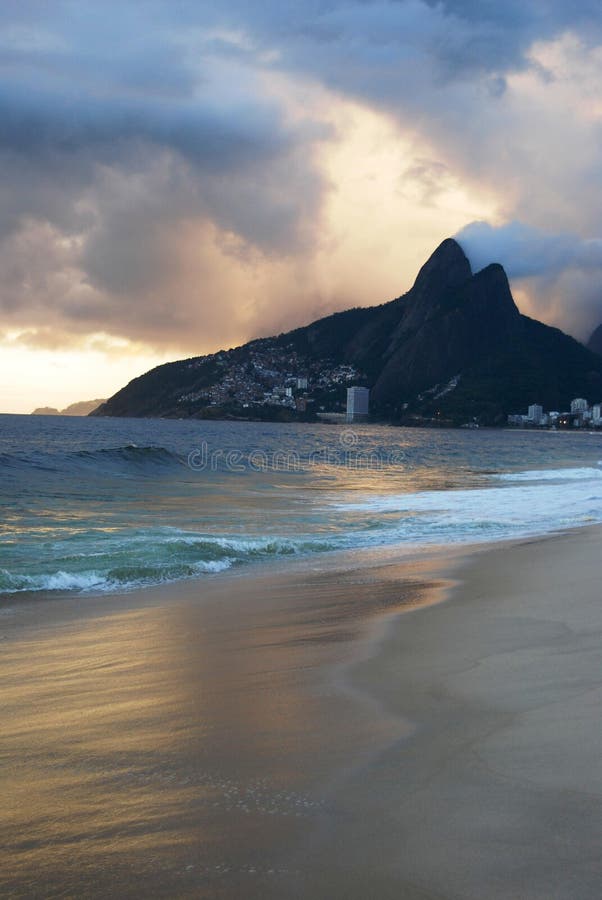 The Two Brothers stock image. Image of beach, brazil, mountains - 5841443