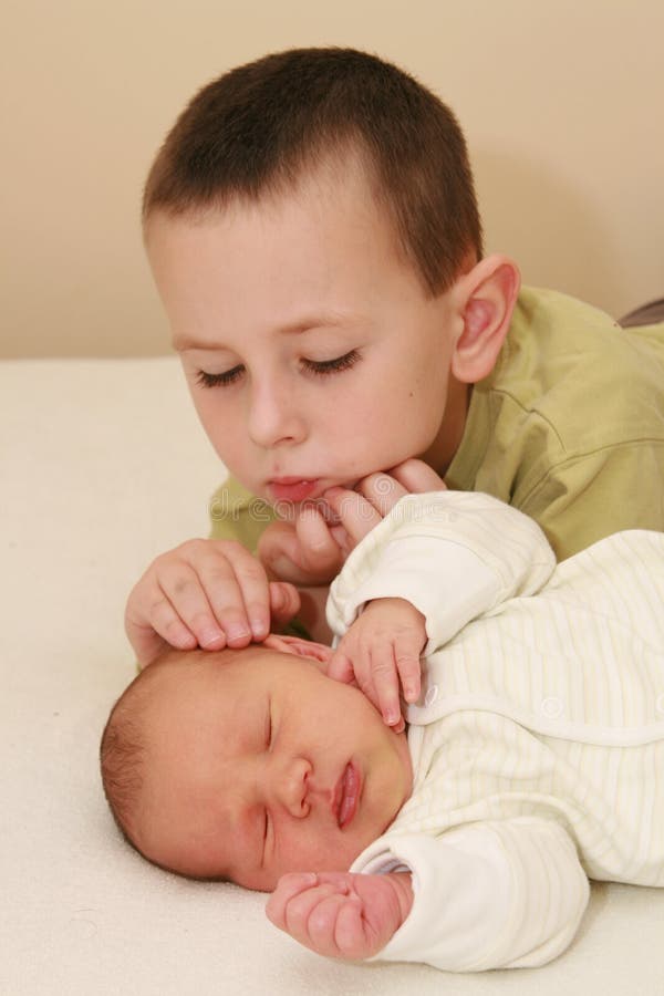 Two brothers stock photo. Image of girl, born, fascination - 6807802