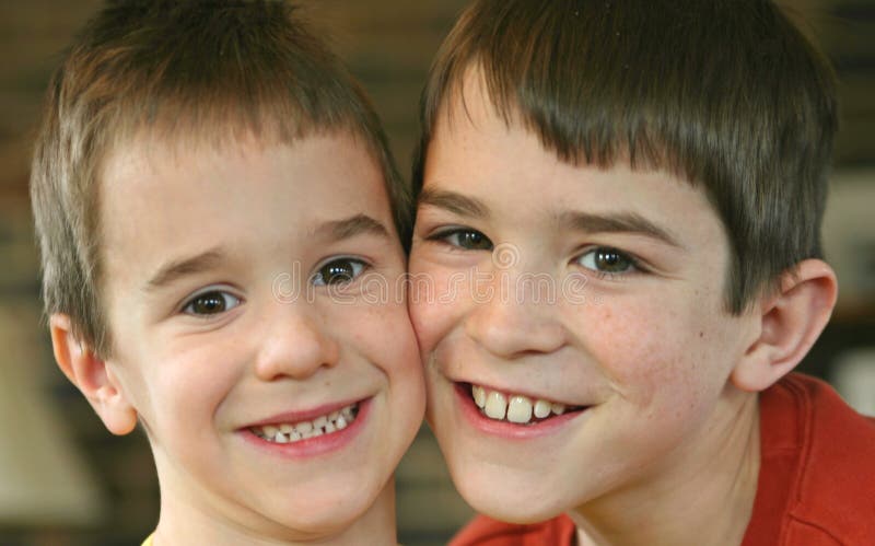 Two Brothers Smiling stock photo. Image of family, families - 1916820