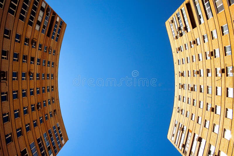 Two buildings stock image. Image of european, highrise - 45714253