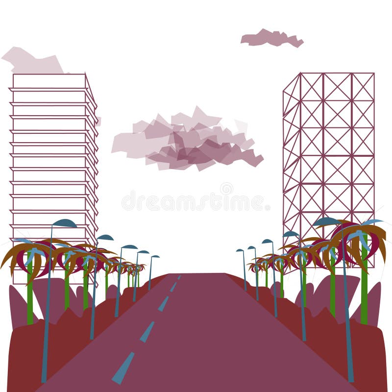 Two buildings stock vector. Illustration of buildings - 63822925
