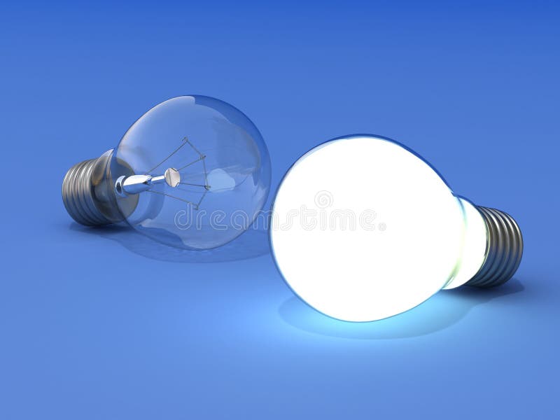 Two bulb stock illustration. Illustration of equipment - 10990428