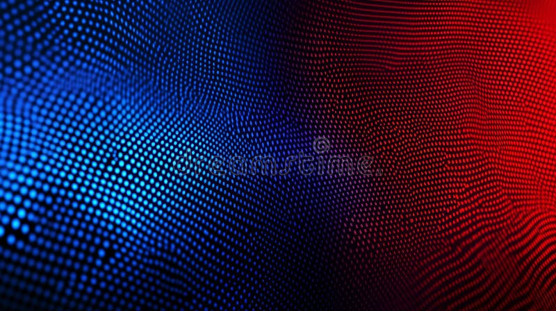 Two Burning Points Blue and Red, Tech Background. Stock Image - Image ...