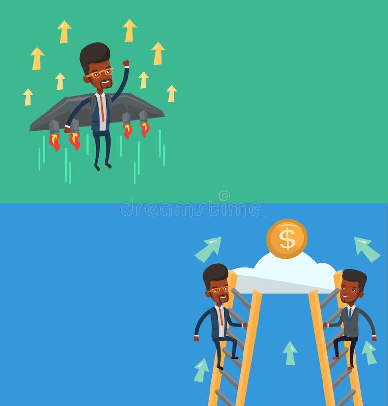 Two Business Banners with Space for Text. Stock Vector - Illustration ...