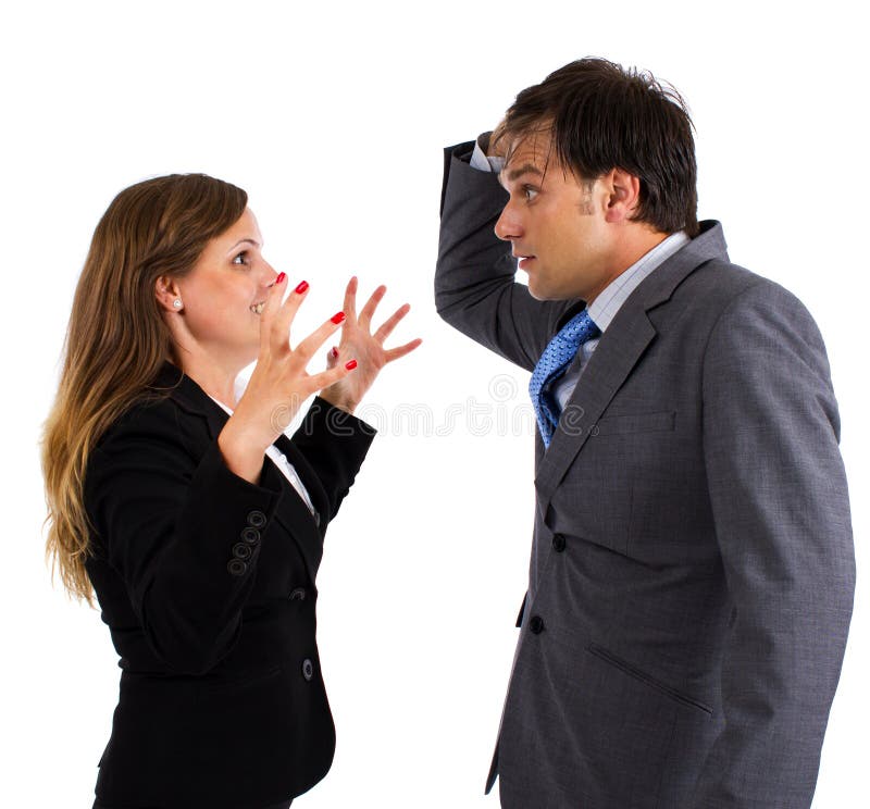 Two Business Colleagues Having an Argument Stock Image - Image of ...