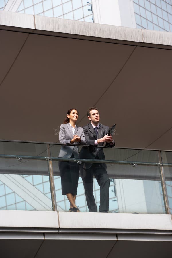 Two Business Colleagues Having Discussion Stock Image - Image of ...