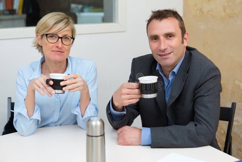 Two Business Executives Talking To Each Other Stock Image - Image of ...