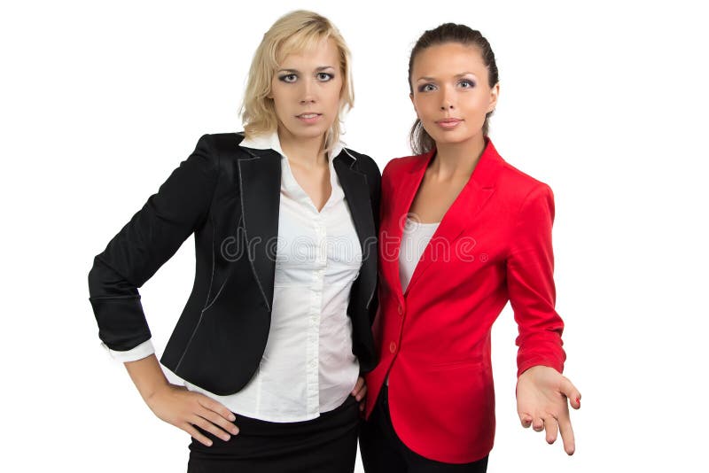 Two Business Lady Looking at Camera Stock Image - Image of confidence ...