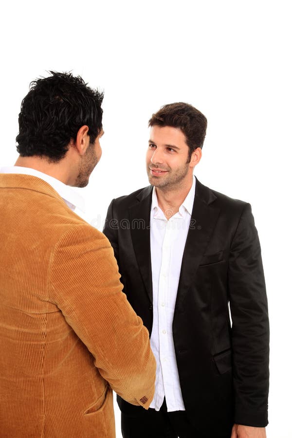 Two Business Man Make a Deal Stock Image - Image of business, boss ...