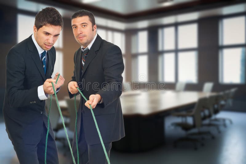 Two Business Men Draw the Problems Stock Image - Image of work ...