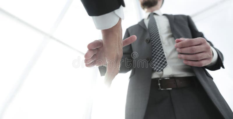 Two Business Men Going To Make Handshake Stock Image - Image of ...