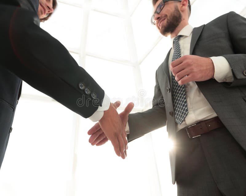 Two Business Men Going To Make Handshake Stock Image - Image of ...
