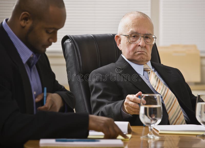 Two business men meeting stock photo. Image of african - 10011726