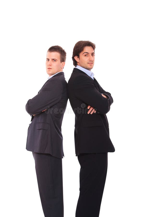 Two business men portrait stock image. Image of person - 18860651