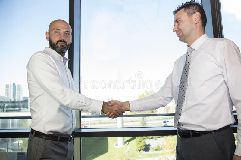 Two Business Men Shaking Hands Stock Photo - Image of deal ...