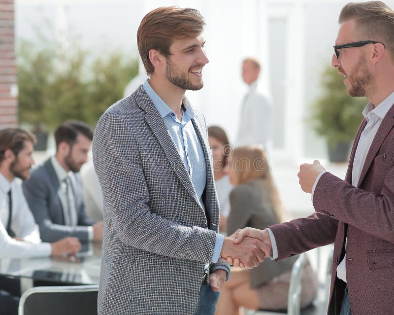 Two Business Men Talking Standing in the Office Stock Photo - Image of ... Two Business Men Talking Standing in the Office Stock Photo - Image of ...
