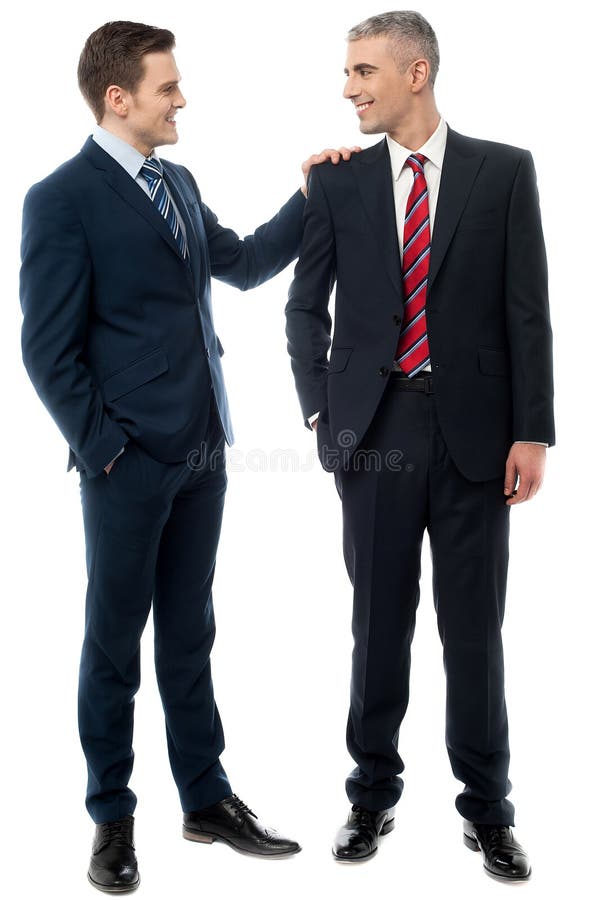 Two Business People Talking To Each Stock Photo - Image of businessman ...